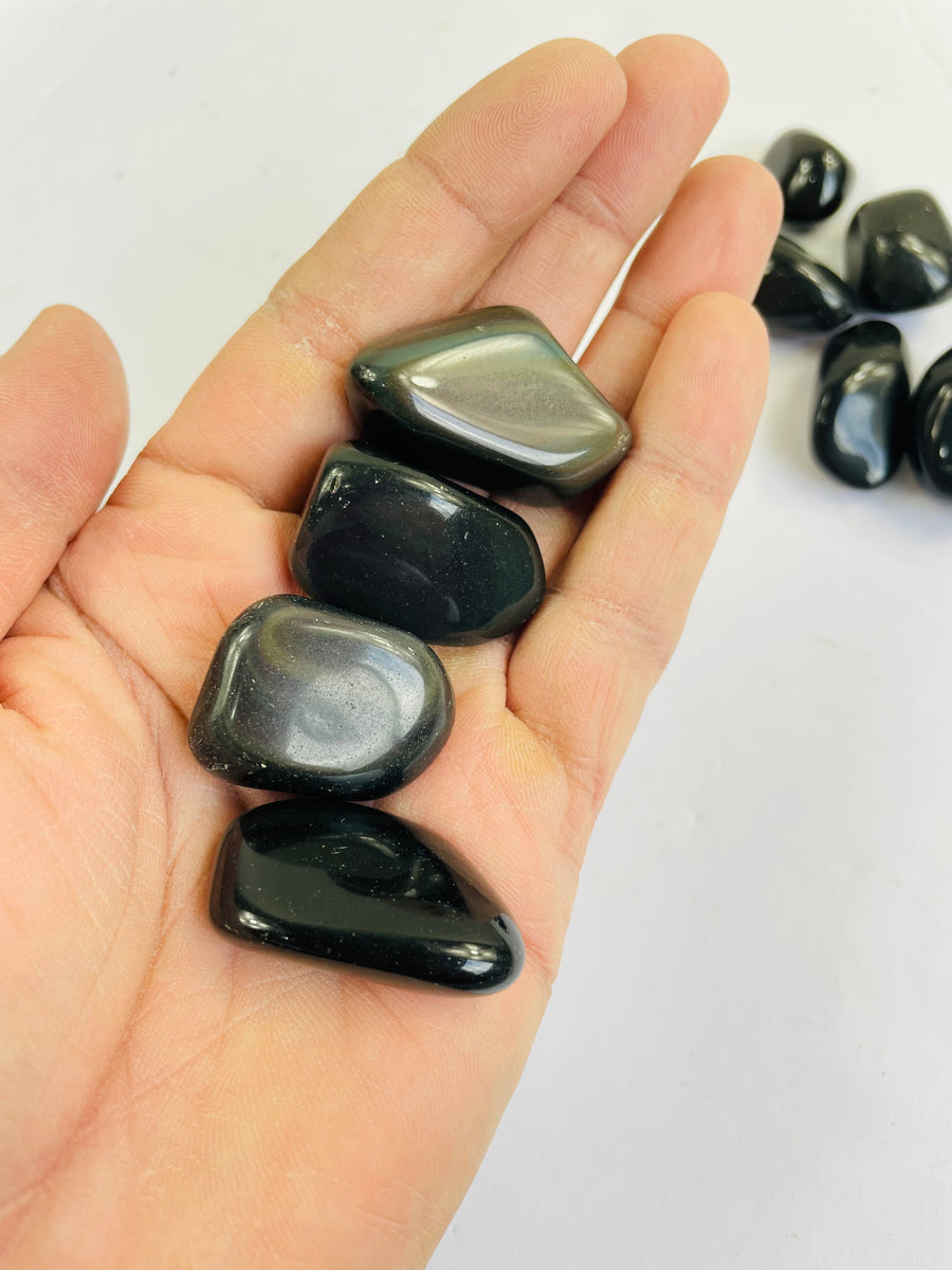 Rainbow Obsidian Tumbled Stone TB090 x 1 – Crystal King Australia