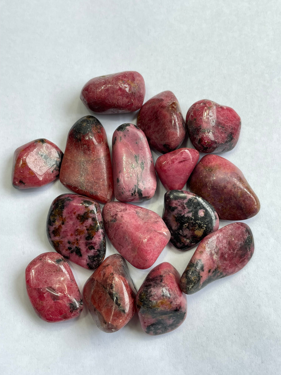 Rhodonite Tumbled Stones TB067 x 1 – Crystal King Australia