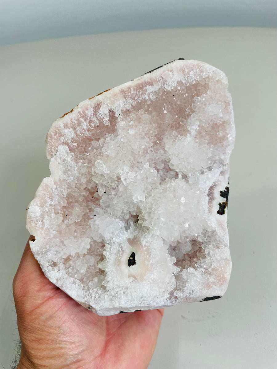 Pink Apophyllite Crystal Cluster AP304a – Crystal King Australia