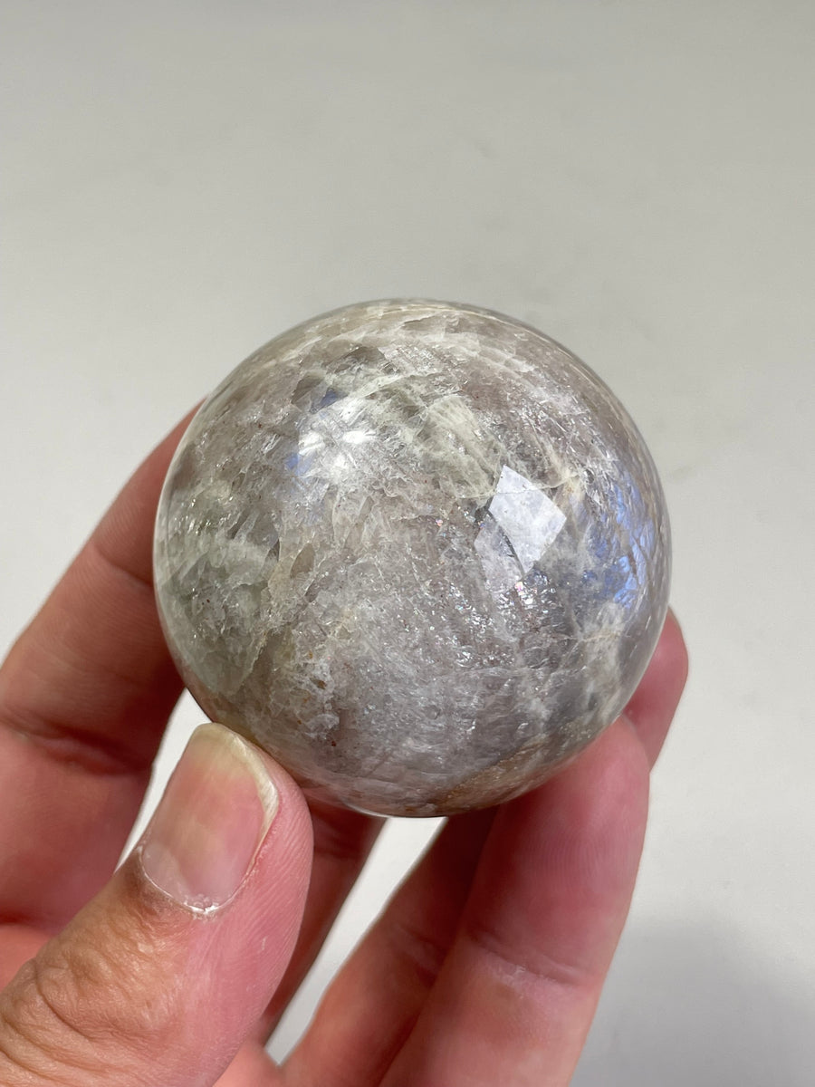 Moonstone with Sunstone Crystal Sphere S124 – Crystal King Australia